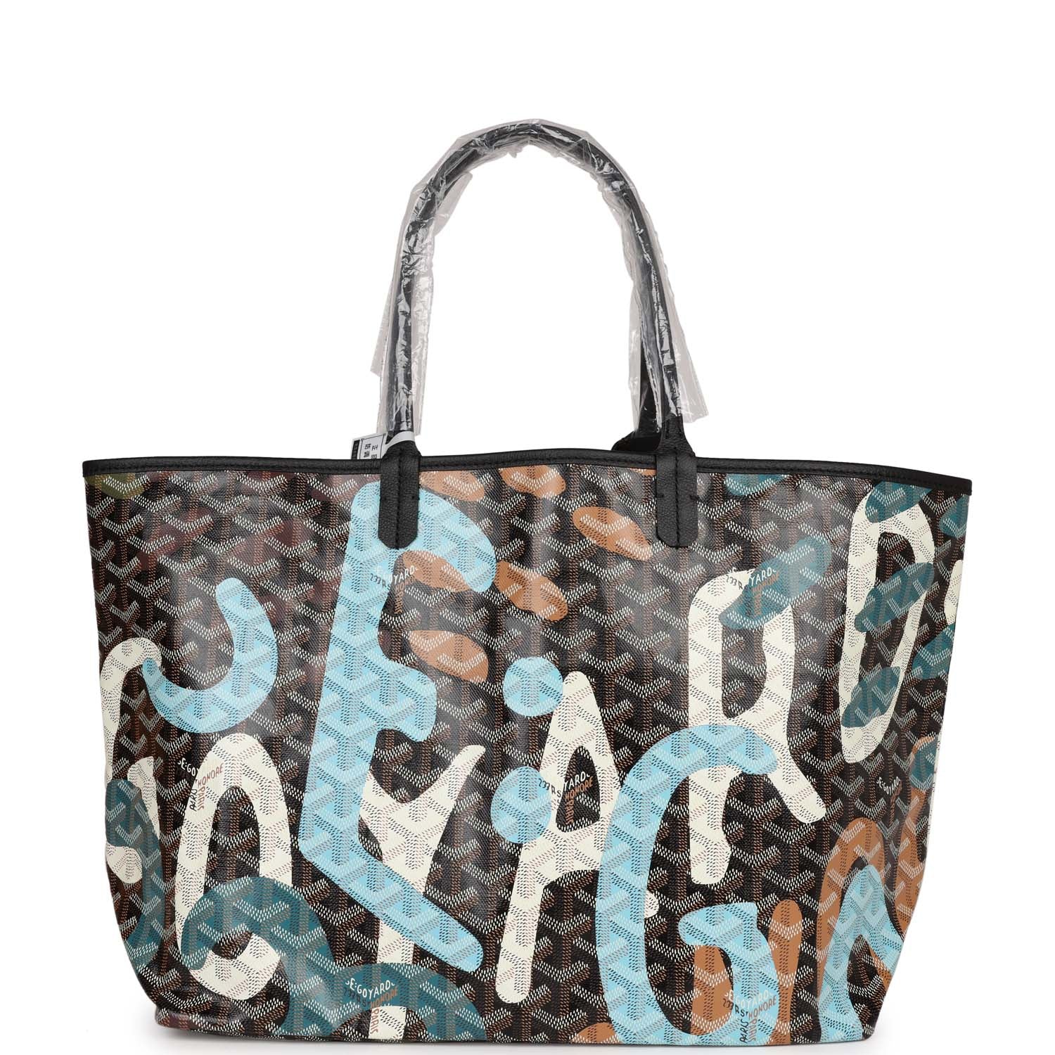 Goyard Limited Edition Black Goyardine Canvas Blue Camou Lettres flage – Cop Underdog